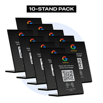 Google Review Stand Medium (4.1" × 5.8") with NFC/QR Code, Black ...