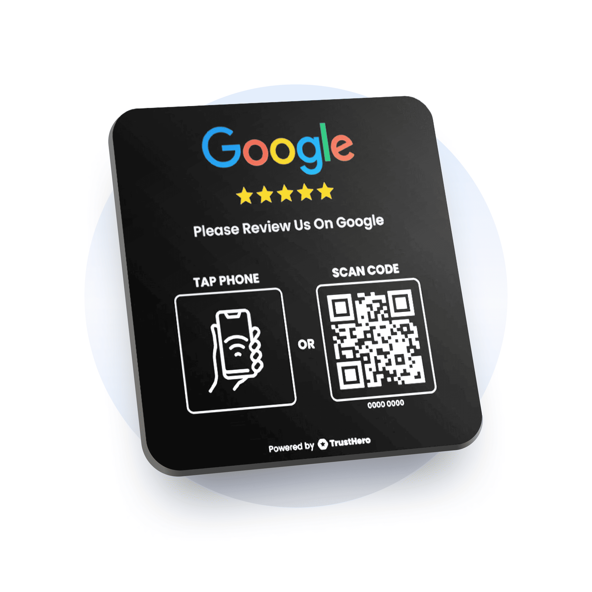 Google Review Plate – TrustHero